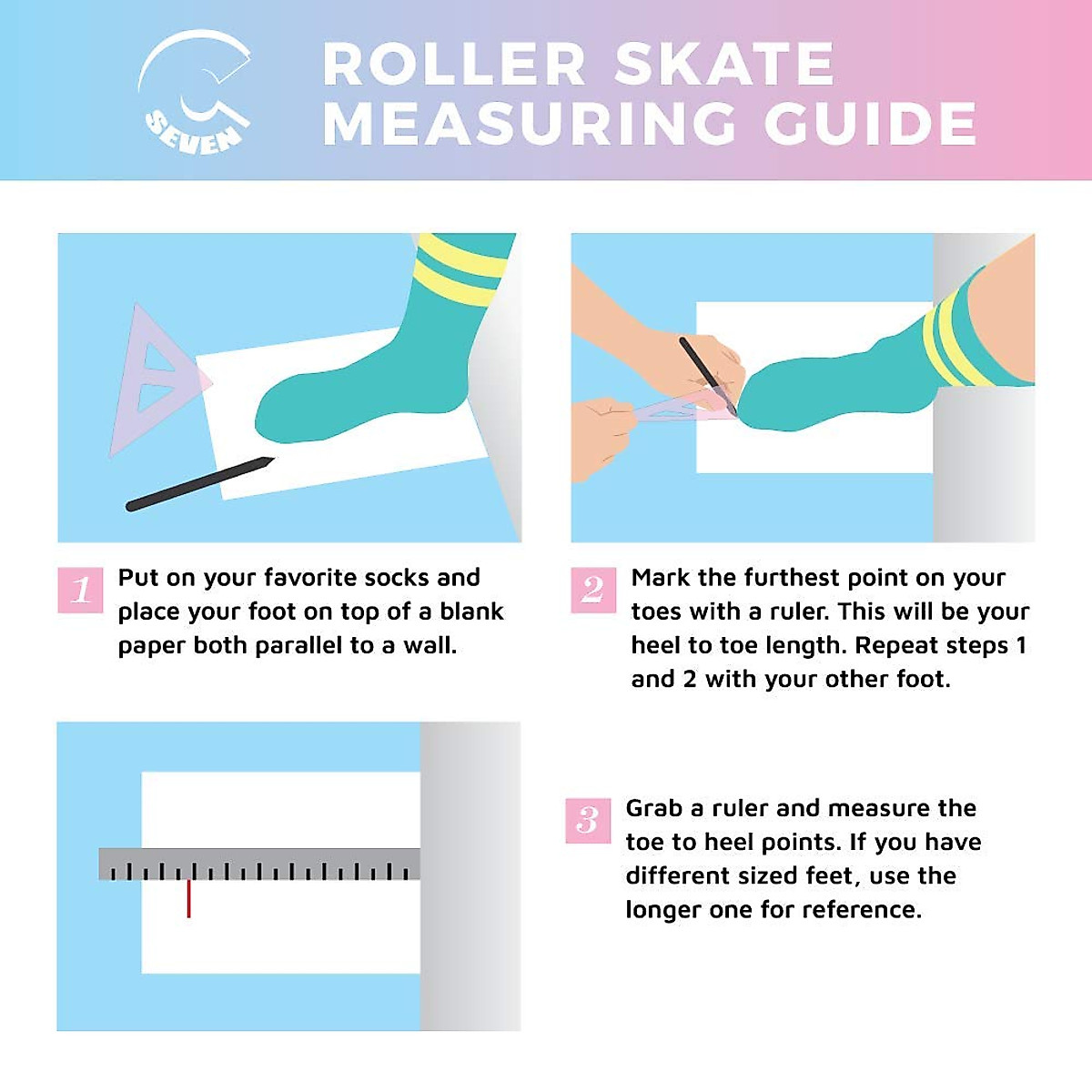 C SEVEN C7skates Cute Roller Skates for Girls and Adults (Aquamarine, Women's Women's 8 / Men's 7)