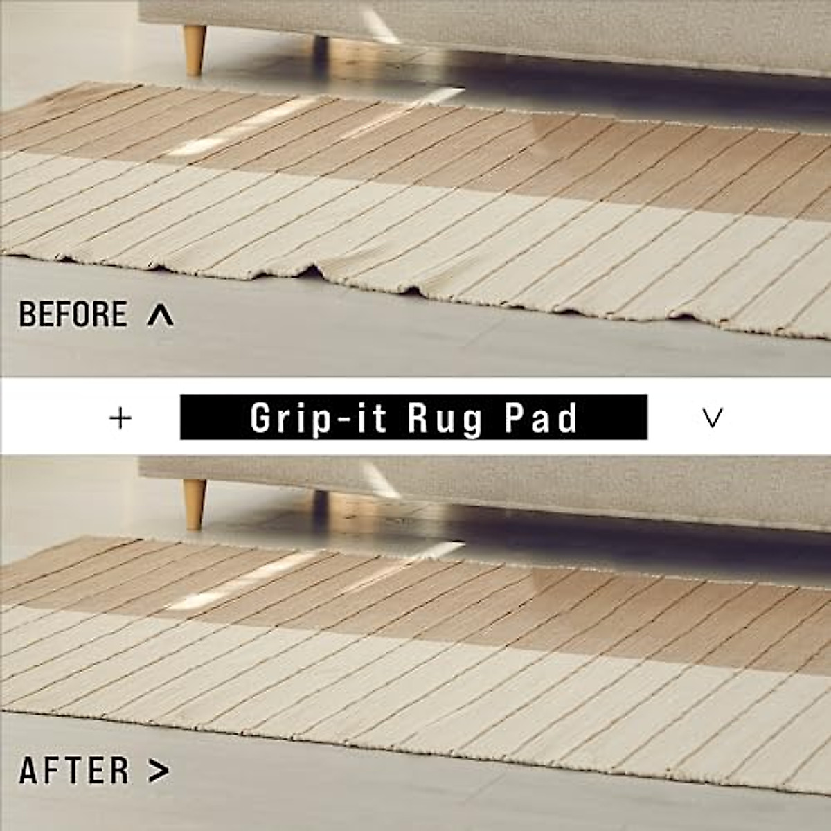 Grip-It Premium Lock Extra Cushioned Non-Slip Rug Pad for Area Rugs and Runner Rugs, Rug Gripper for Hardwood Floors 2' x 8'