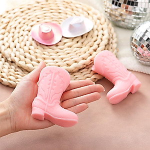 Tuitessine Cowgirl Gifts Cowboy Boot Candle Decorative Novelty Candles Natural Soy Wax Lavender Scented Cute Western Home Bedroom Decor Pink Birthday Women Girlfriend Sister Presents 2PCS