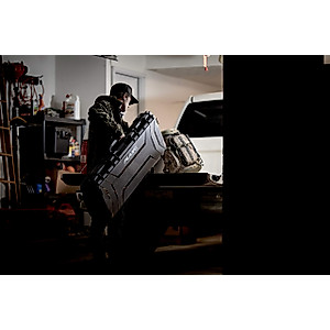 Plano Field Locker Element 44" Bow Case, Black with Gray Accents, Wheeled Archery Case Storage, Airline Approved, Waterproof Dri-Loc Seal