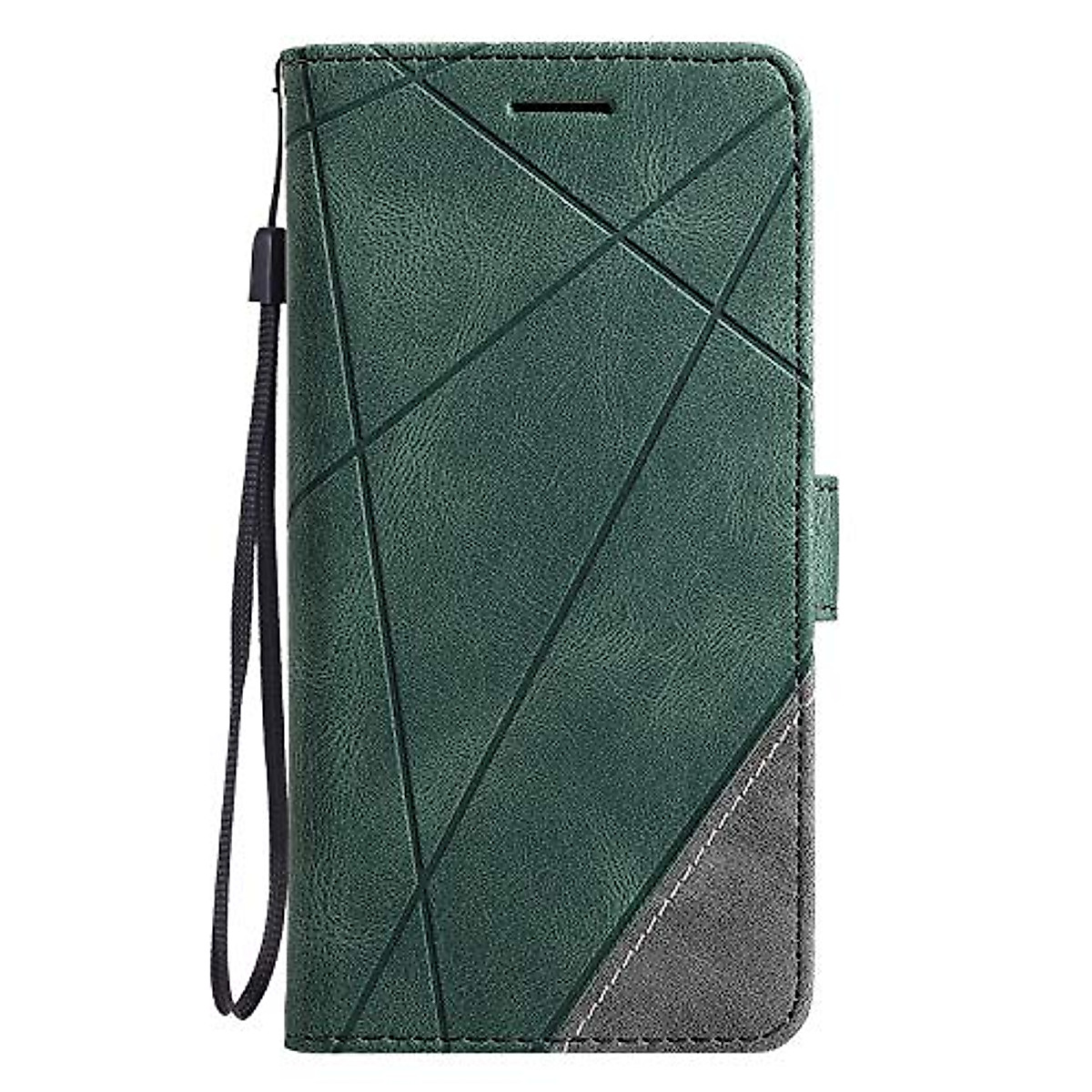 QiongNi Case for Oppo Realme 7 Case Cover,Case for Oppo Realme Narzo 20 Pro,Case for Oppo Realme 7 RMX2151 RMX2155 / Realme Narzo 20 Pro RMX2161 RMX2163 Case Flip Pu Leather Cover Green