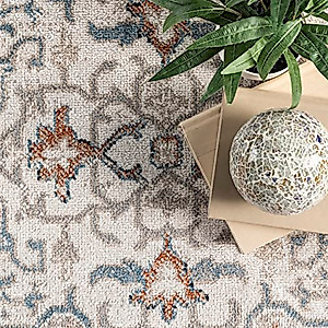 nuLOOM Cady Machine Washable Transitional Area Rug, 5x8, Beige