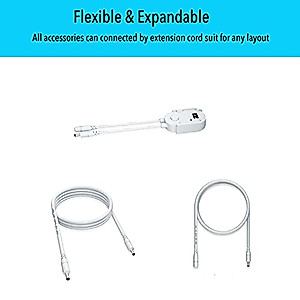 LAMPAOUS LED Dimmable Under Cabinet Lighting Kit, Hand Wave Activated - Touchless Dimming Control, Warm White 6X 12 Panel (Warm White)