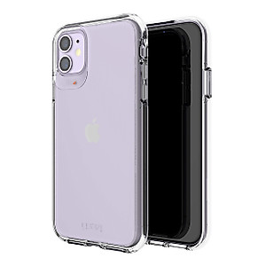 ZAGG Gear4 Crystal Palace Compatible with iPhone 11 Case, Advanced Impact Protection with Integrated D3O Technology, Anti-Yellowing, Phone Cover – Transparent
