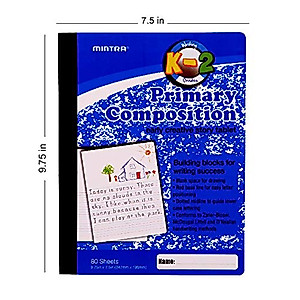 Mintra Office Primary Composition Books (24 units (6-4pks), Primary Ruled)