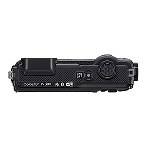 Nikon W300 Waterproof Underwater Digital Camera with TFT LCD, 3in, Black (26523) (Renewed)