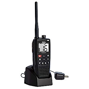 Uniden Atlantis 275 Handheld Two-Way VHF Marine Radio, Floating IPX8 Submersible Waterproof, Large Dual-Color Screen, 6-Watt, All USA/International/Canadian Marine Channels, NOAA Weather Alerts