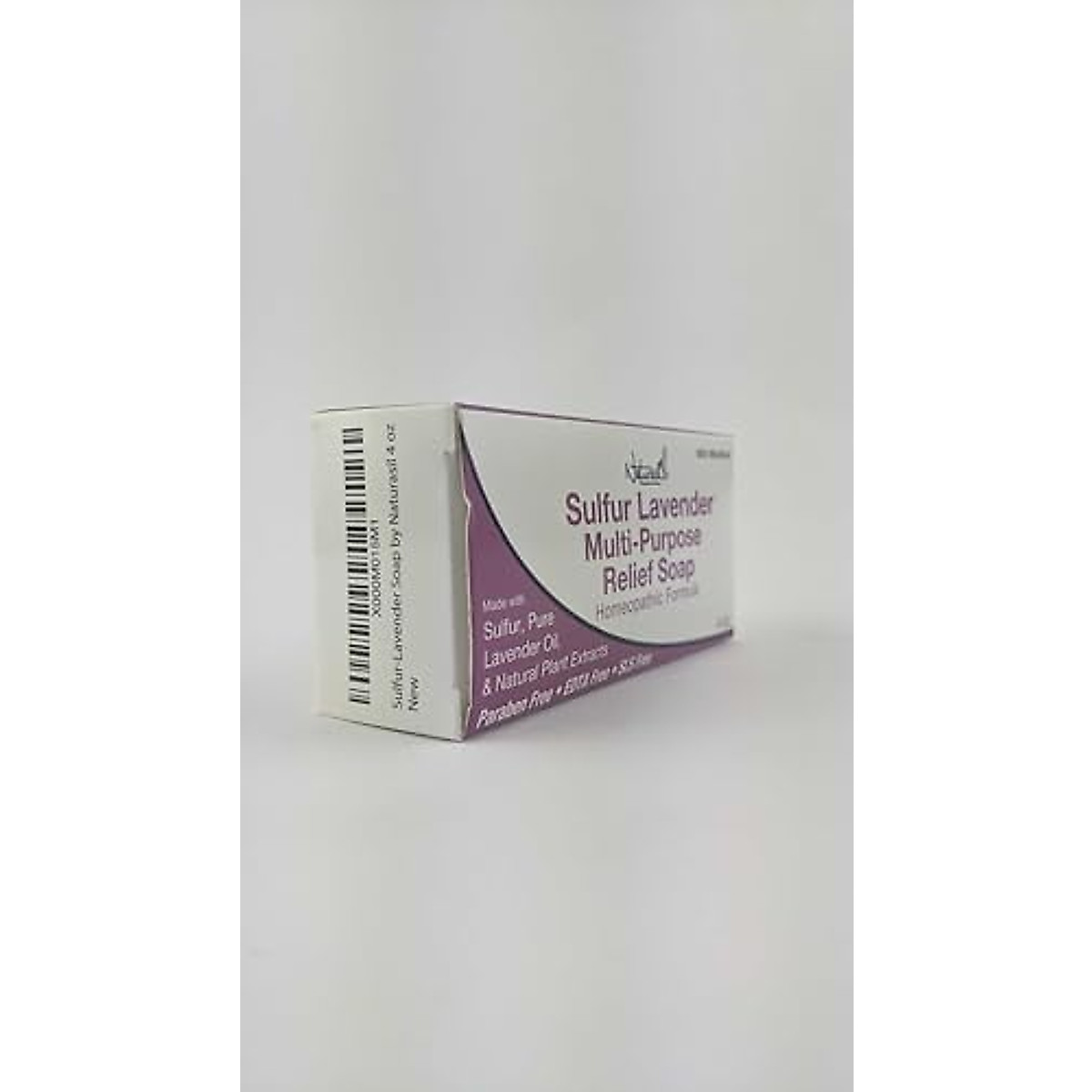 Naturasil 10% Sulfur Lavender Soap Bar Natural Skin Treatment for Acne, Bug Bites, Warts Treatment, Viral Bumps, Nodes & Itching | for Kids & Adults |113 grams