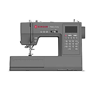 Singer Heavy Duty 6800C Sewing Machine with 586 Stitch Applications and LCD Screen Display (Gray)