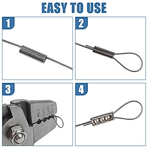 JSHANMEI 500pcs Fishing Crimp Sleeves Kit, Double Barrel Crimp Sleeves Brass Copper Crimping Sleeve Tubes Fishing Line Connector Fishing Wire Crimps Leader Rigging Tackle