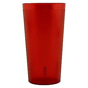 G.E.T. 6632-1-R-EC Heavy-Duty Plastic Restaurant Tumblers, 32 Ounce, Red (Set of 4)