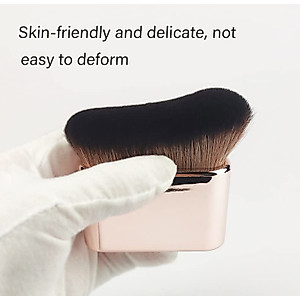 Siren Makeup Brush, Because Pro Siren Brush, Foundation Brush for Liquid Makeup, Foundation Makeup Brush, Cream or Flawless Powder Cosmetics (rose gold)