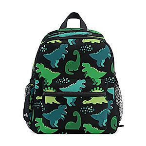 Cute Kid's Toddler Backpack Dinosaur Schoolbag for Boys Girls,Kindergarten Children Bag Preschool Nursery Travel Bag with Chest Clip(Childish Dinosaur)