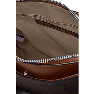 Nine West Calandra Mini Dome Crossbody Brown Logo One Size