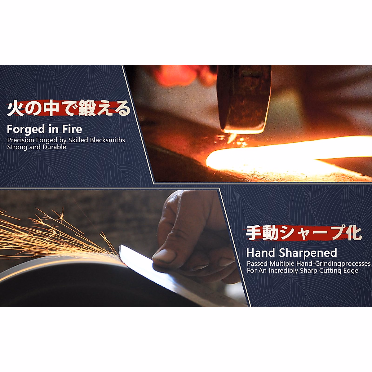 DRGSKL Serbian Chef Knife Set, Hand Forged Butcher Knife Set with Knife Bag, High Carbon Steel Kitchen Knife Set Meat Cleaver Boning Knife Viking Knife for Brisket Trimming, Gift for Dad