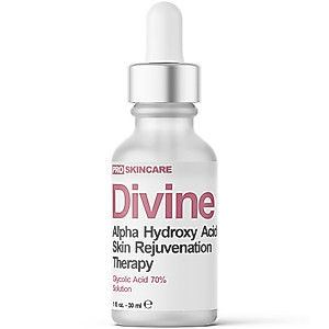 Glycolic Acid Peel 70% Professional Chemical Peel for Face at Home - Intense Alpha Hydroxy Acid Skin Peel For Acne Scars, Collagen Boost, Wrinkles, Fine Lines - Liquid Exfoliant for Face Peel Mask