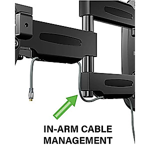 Made for Amazon Universal Full-Motion TV Wall Mount for TVs up to 55" and Compatible with Amazon Fire TVs