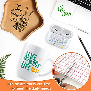 Romeda Transfer Tape for Vinyl 12" X 20 Ft, W/Red Alignment Grid, Transfer Paper Transfer Tape, Vinyl Transfer Tape for Glass, Window, Silhouette Relief, Signs, Artifact Stickers