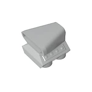 Gobricks GDS-1355 Vehicle, Air Scoop Engine Top 2 x 2 Compatible with Lego 50943 15547 All Major Brick Brands,Building Blocks,Technical Parts,Assembles (194 Light Bluish Gray(071),200 PCS)