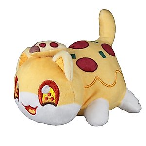 Womise Cat Plush Mee-Meow Toy,Cat Food Plushies Cat, Cute Anime Cartoon Cat Stuffed Animal Figure Toy Plush Pillow Gift for Kids and Festival Gift (Pizza Cat)