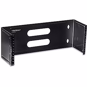 TRENDnet 4U 19-inch Hinged Wall Mount Bracket for Patch Panels and PDU Power Strips, TC-WP4U, Supports EIA-310, Steel Construction,Use with TRENDnet TC-P24C6 & TC-P16C6 Patch Panels(Sold Separately)
