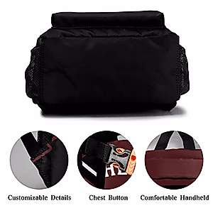 izedBrown Waterproof Cheer Cheerleaders Backpack with Name for Hiking Camping Picnic