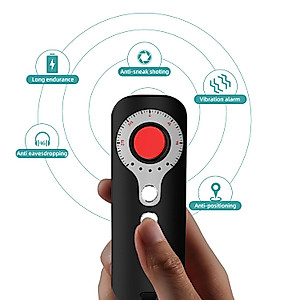 YYLUUT Hidden Camera Detectors Anti Spy Detector Hidden Devices Spy Camera Bug Detector, Privacy Protector, GPS Tracker Detector Wireless Signa Anti-Sneak Anti-Monitoring Scan Tracker Detector