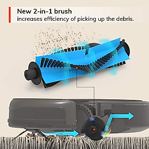 ILIFE A4s Pro Robot Vacuum Cleaner, 2000Pa Max, ElectroWall, Quiet, Automatic Self-Charging Robotic Vacuum Cleaner, Cleans Hard Floor to Medium Carpets, Black