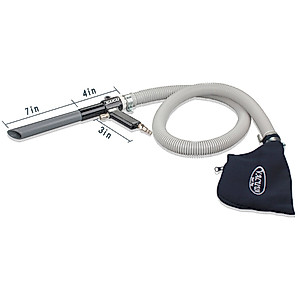 SAKAI Pneumatic Vacuum Cleaner Kit Dual Function Air Vacuum Blow Gun and Suction Vacuum Including Vacuum Bags, Tube & Accessories