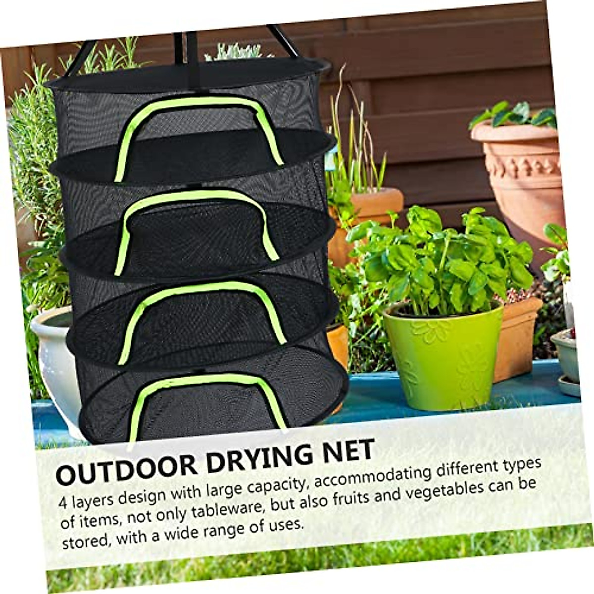 Alipis 2pcs Folding Drying net Collapsible Laundry Drying Rack Plants Outdoor Hanging Clothes Drying Rack Laundry net Collapsible Clothes Drying Rack Laundry Drying Rack Collapsible