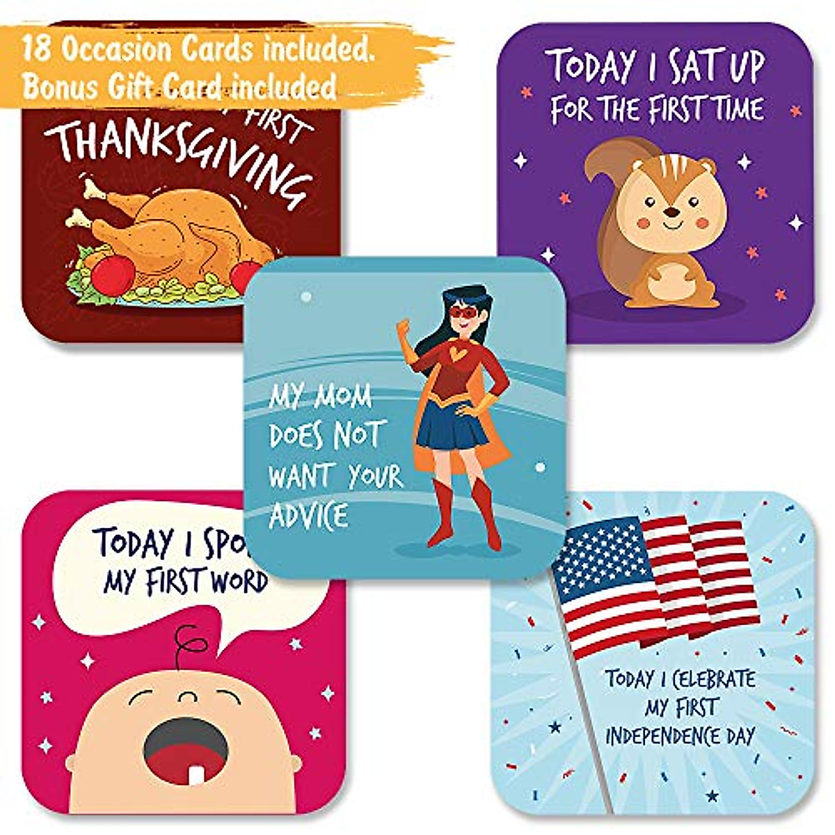 ATHENA FUTURES Baby Monthly Milestone Blanket for Girl, Baby Gifts, Baby Milestone Blanket for Baby Girl, Blankets for Newborn Girls, 60"x40" Soft Floral Blanket with Wreath & Hairband Markers