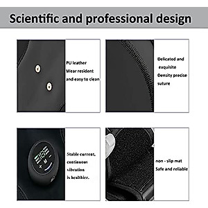 Jenylu AB Stimulator Toning Belt, Muscle Toner, Abdominal Training Belt Exercise Workout Equipment Machine, Portable Fitness Equipment for Home