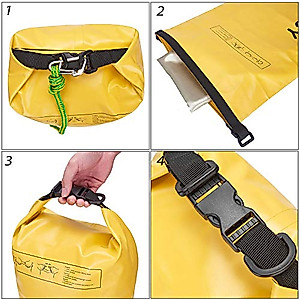 MOOCY PWC Anchor, Sand Rock Dry Bag Anchor for Jet Ski, Kayak, Small Boats, Power Watercrafts (10L)