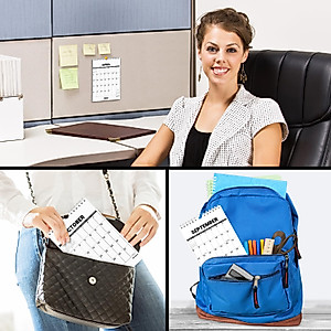 CRANBURY 2023 Small Wall Calendar - (5.5x8.5"), Mini Notepad Calendar, Little Wall Calendar 2023 for Desk, Fridge, or Bulletin Board, Includes Stickers