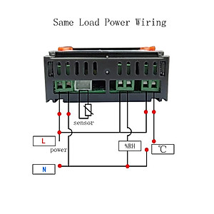 STC-3028 AC 220V DC 12V 24V Dual Digital Thermostat Temperature Humidity Controller Thermometer Hygrometer Incubator Controller (110-220V)