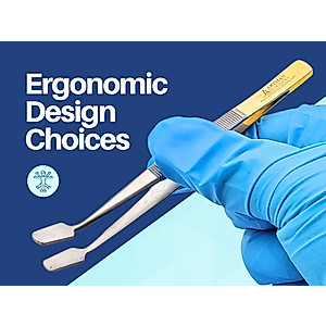 Tissue Membrane Holding Tweezer Flat Tips Stainless Steel Forceps with Offset Filter Forceps by Artman Instruments