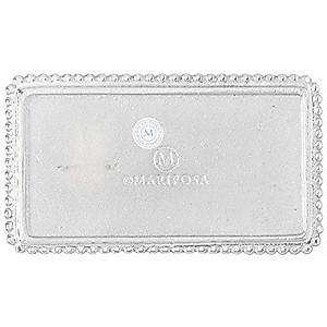 Mariposa Statement Beaded Tray, One Size, Silver