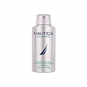 Nautica Deodorant Body Spray for Men, Classic, 5 Ounce