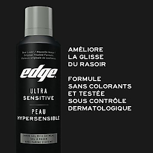 Edge Ultra Sensitive Skin Unscented Shaving Gel, 198g