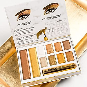 Physicians Formula 24-Karat Gold Shimmer Makeup Set, Face Palette, The Gold Vault, Mascara, Eyeshadow, Christmas Gift