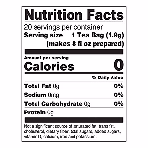 Lipton Peach Mango Herbal Tea Bags, 20 Count (Pack of 6)