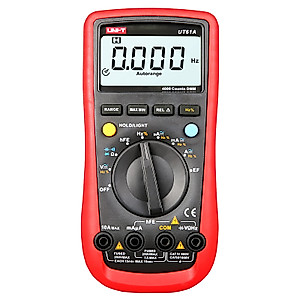 UNI-T UT61A Digital Multimeter Modern DMM Transistor NCN Tester Voltage Current Resistance Frequency Meter LCD Back-Light