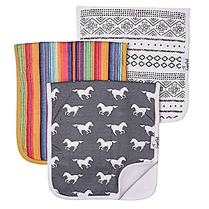 Copper Pearl Baby Burp Cloth Large 21''x10'' Size Premium Absorbent Triple Layer 3-Pack Gift Set “Westyn