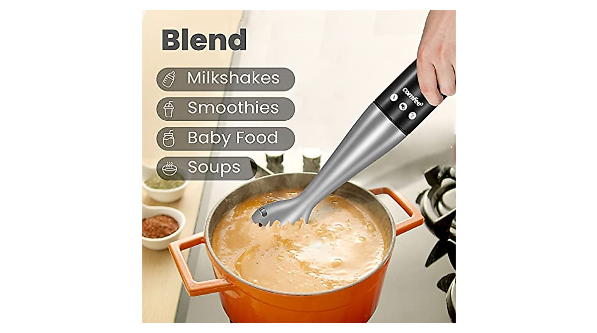 COMFEE' Immersion Hand Blender - Versatile 3-in-1 Kitchen Tool