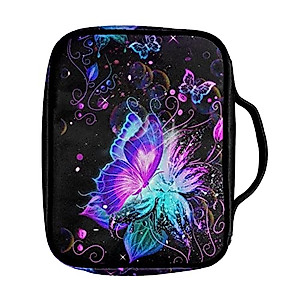 Buybai Women Bible Cover Organizer Tote Bags Large Size Multi-Function Book Carrying Case with Zippered Pocket