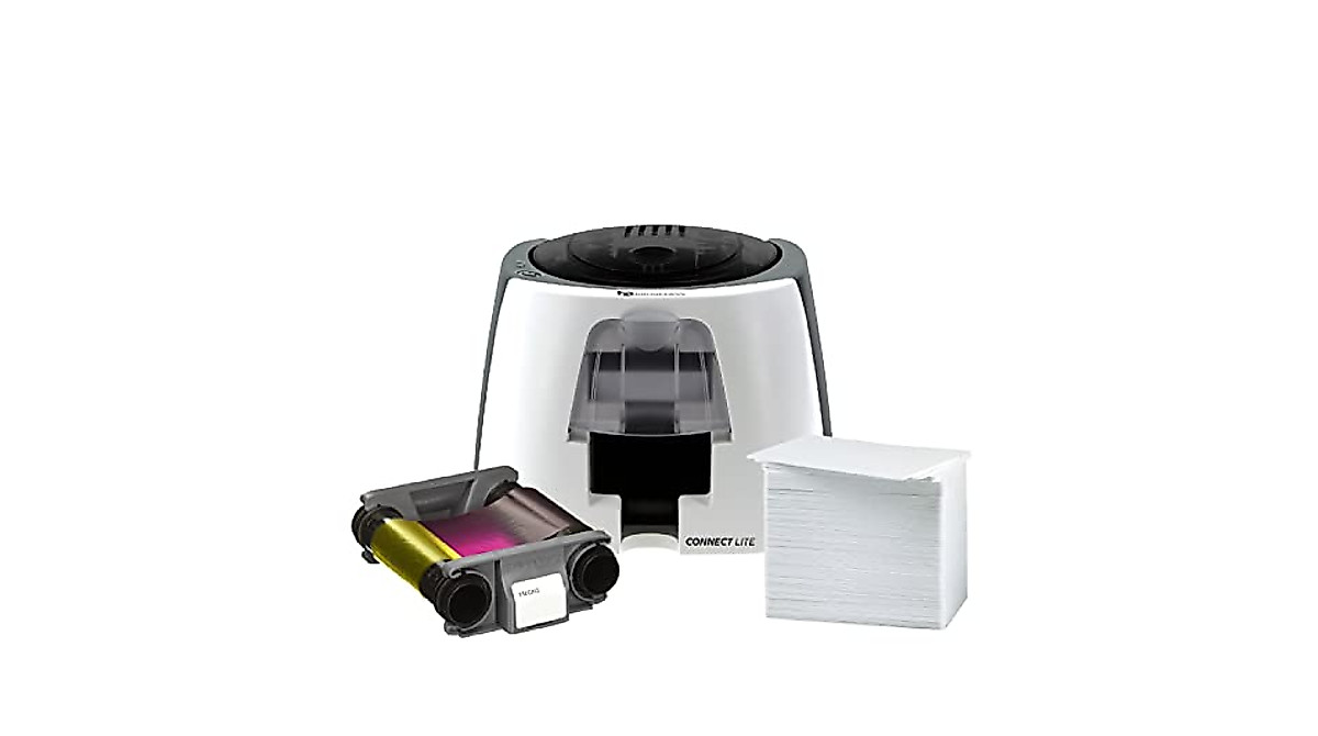 BadgePass ConnectLITE ID Card Printer Bundle - Everything Included