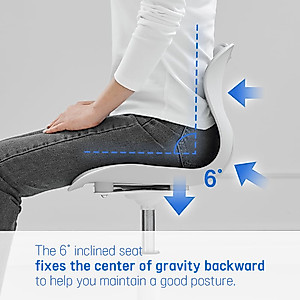 Roichen Wow Chair, Posture Correct, Office Chair, Dining Chair, Living Room Chair, Reading, Studying, Lumbar Support, Ergonomic, Height Adjustable