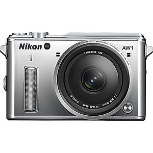 Nikon 1 AW1 14.2 MP HD Waterproof, Shockproof Digital Camera System with AW 11-27.5mm f/3.5-5.6 1 NIKKOR Lens (Black)