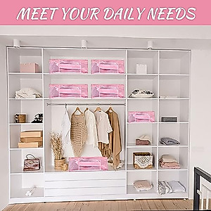 Silkfly 12 Pcs Packing Cubes for Suitcase Travel Luggage Bags Bulk Mesh Organizer Set for Hiking Camping Backpacking Clothes Accessories (Pink,XL, L, M Size)