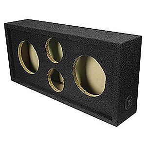 Q Power Car Audio Subwoofer Enclosure Box Chuchero for 6.5" Mids and 3" Tweeters
